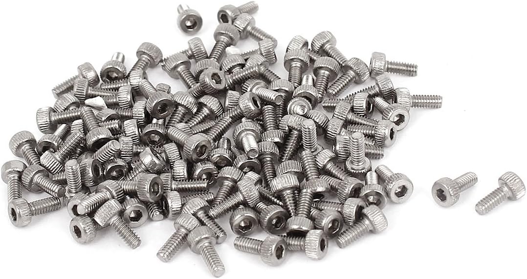 Amazon.com: uxcell® 7mm Long M2x5mm Stainless Steel Hex Socket Head Cap ...