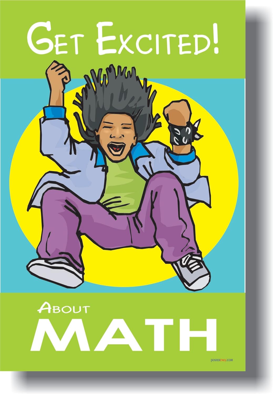 Amazon.com: Get Excited About Math! - Classroom Motivational Poster ...