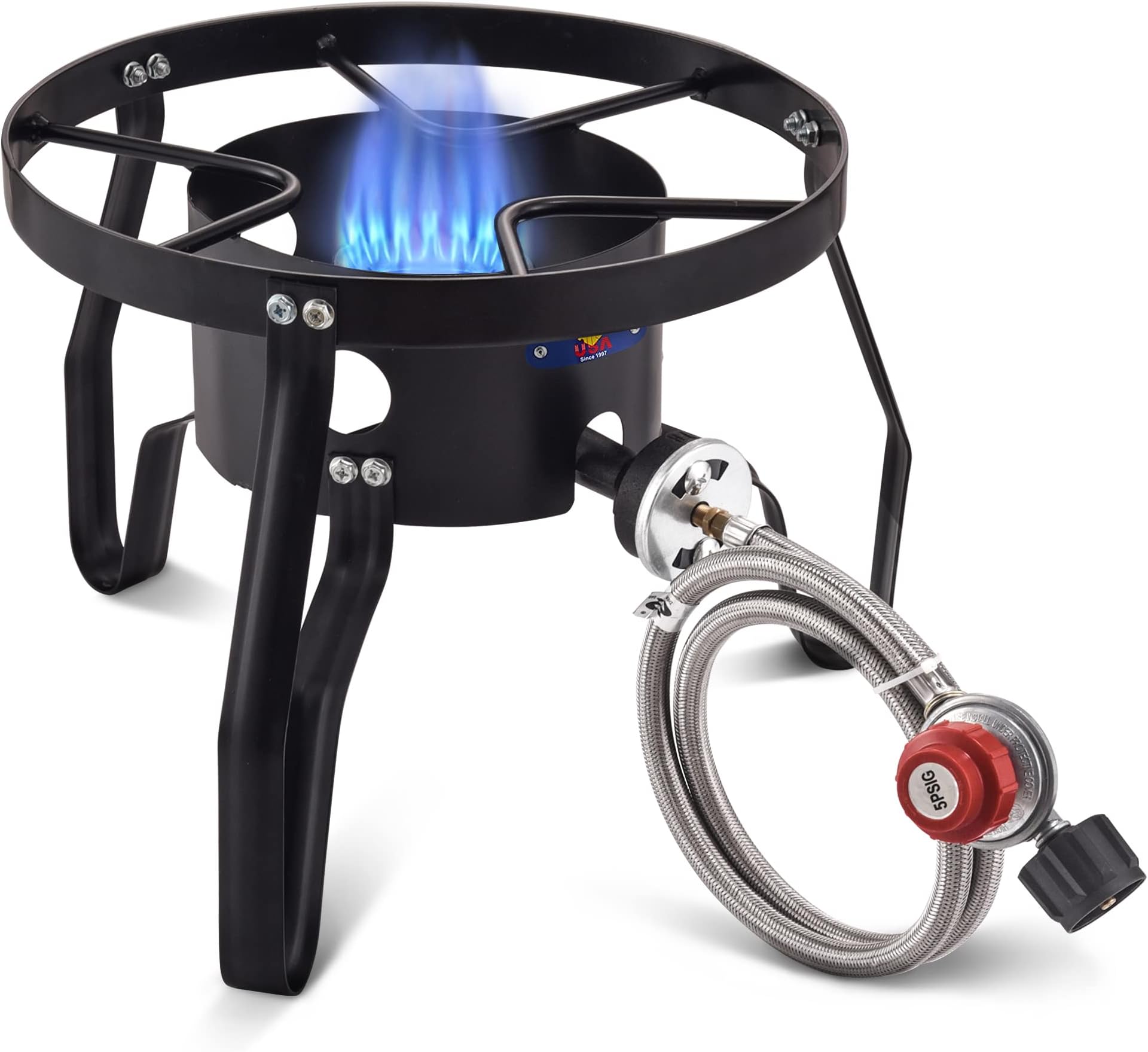 Amazon.com: Boshen Portable Stove Burner Cast Iron Propane LPG Gas ...