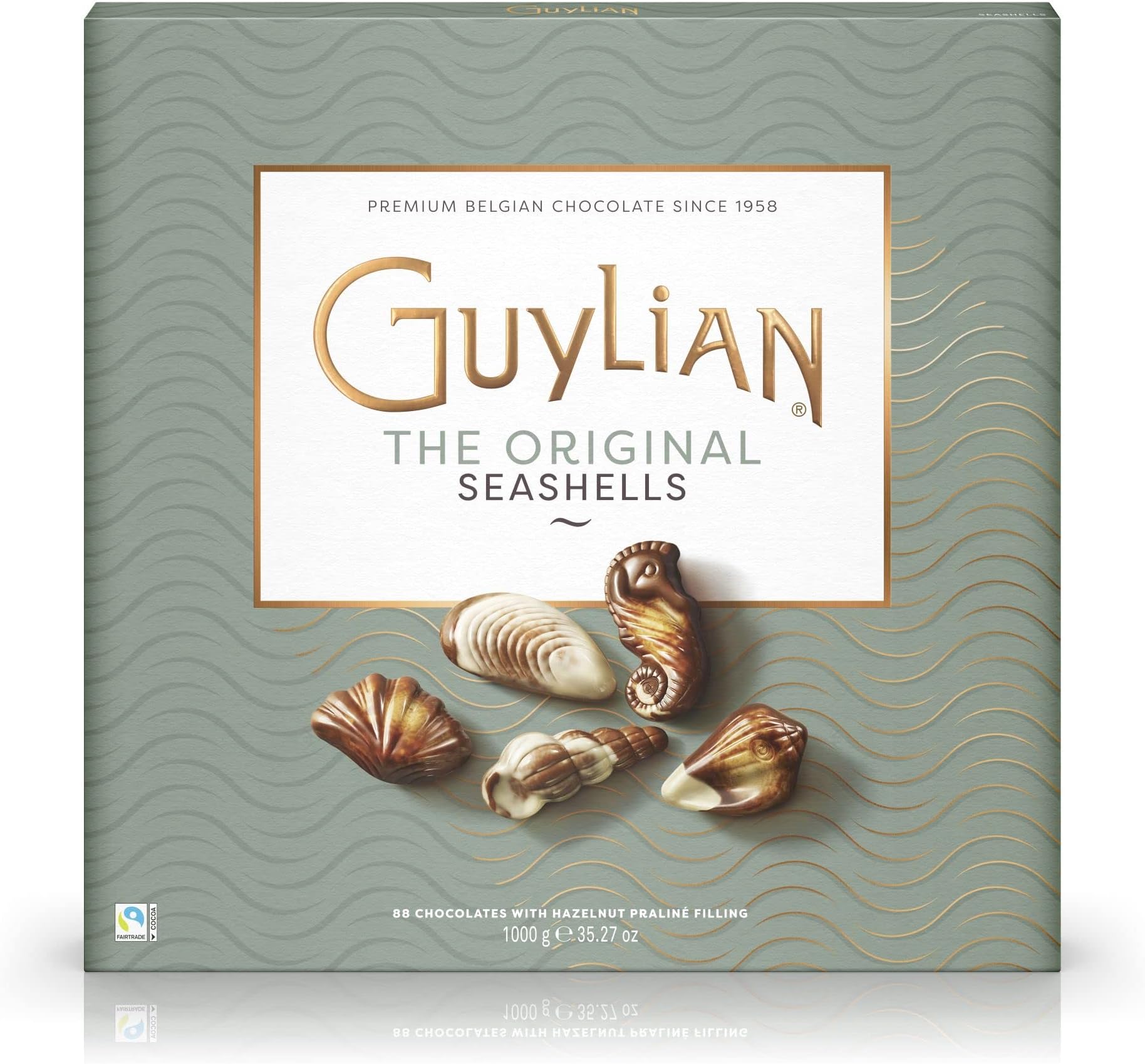 Amazon.com: GuyLian Original Belgian Chocolate Seashells 250g Gift Box ...