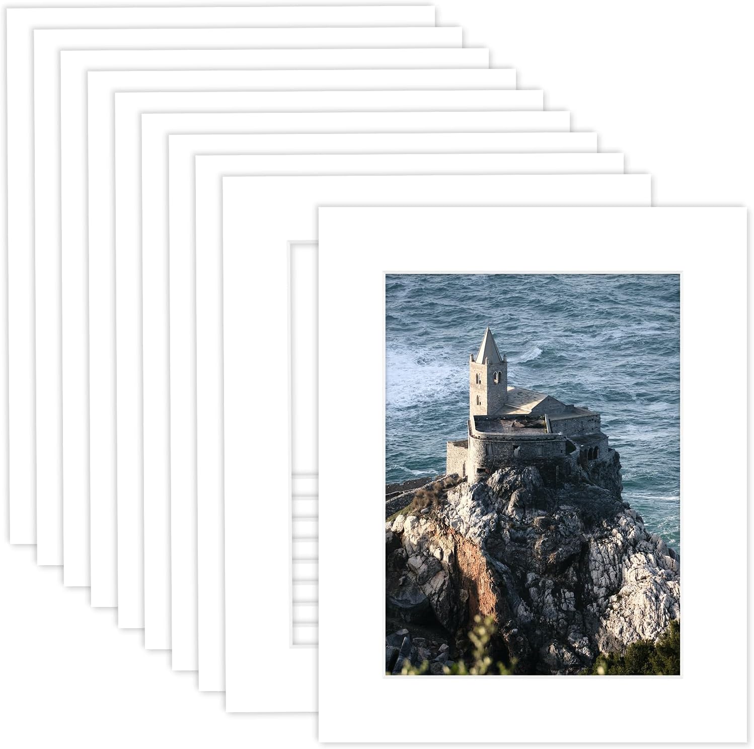 Amazon.com: MBC Mat Board Center, 10 Pack 8x10 for 6x8 White Picture ...
