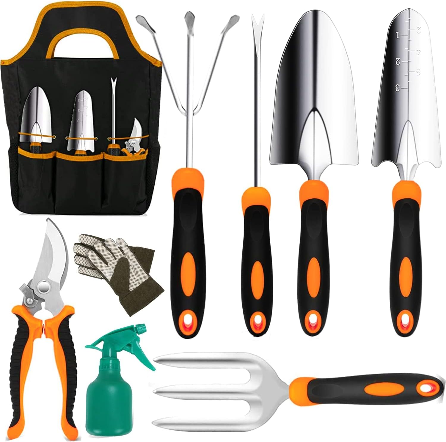 Amazon.com : 7pc Stainless Steel Heavy Duty Tool Set with Non-Slip ...