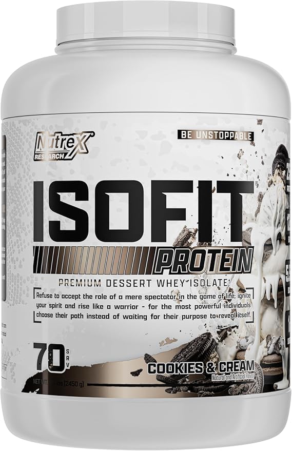 Amazon.com: Nutrex Research IsoFit Whey Protein Powder Instantized 100% ...