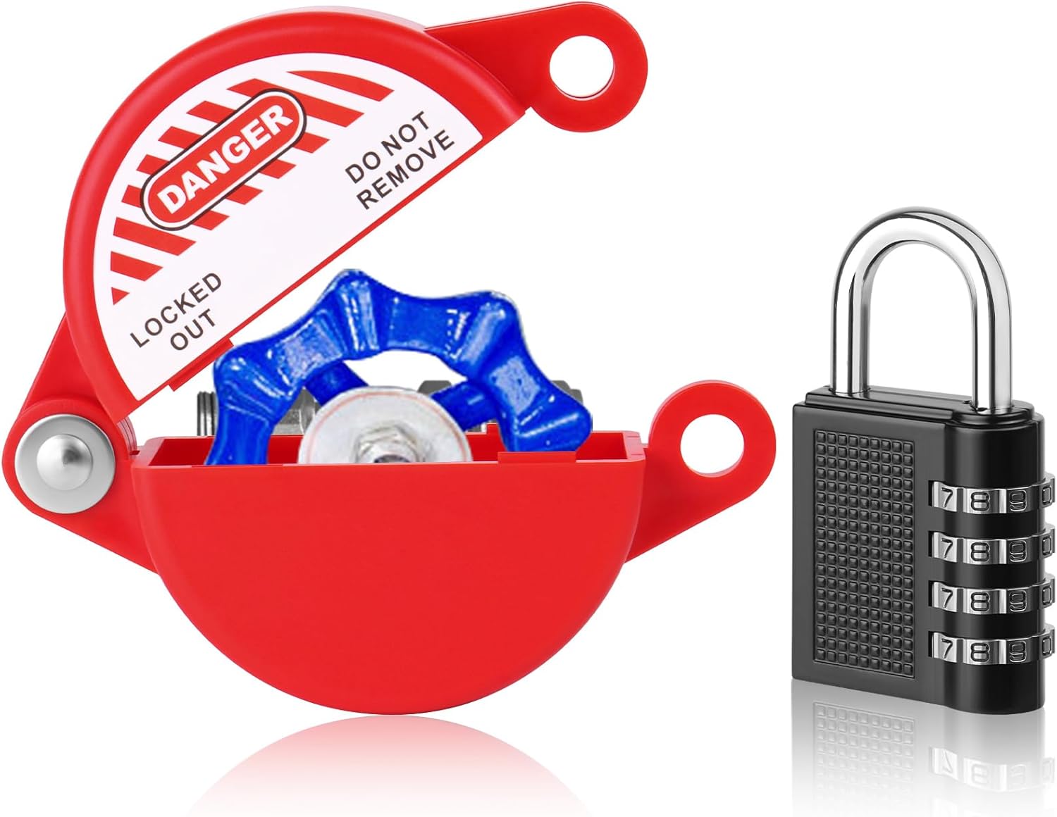 Gate Valve Lockout Device with Coded Lock, Outdoor Faucet Cover for ...