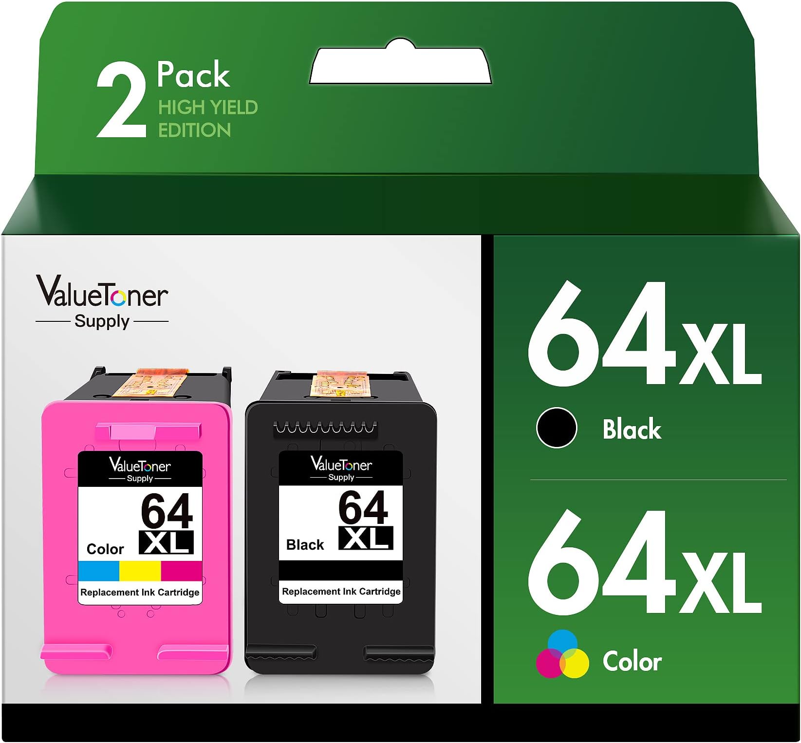 Amazon.com: HP 64 Tri-color Ink Cartridge | Works with HP ENVY Inspire ...
