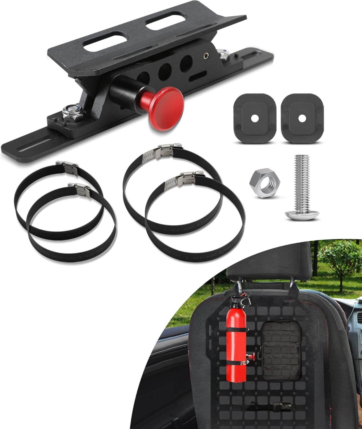 Fire Extinguisher Mount Kit, Quick Release Fire Extinguisher Mount with ...