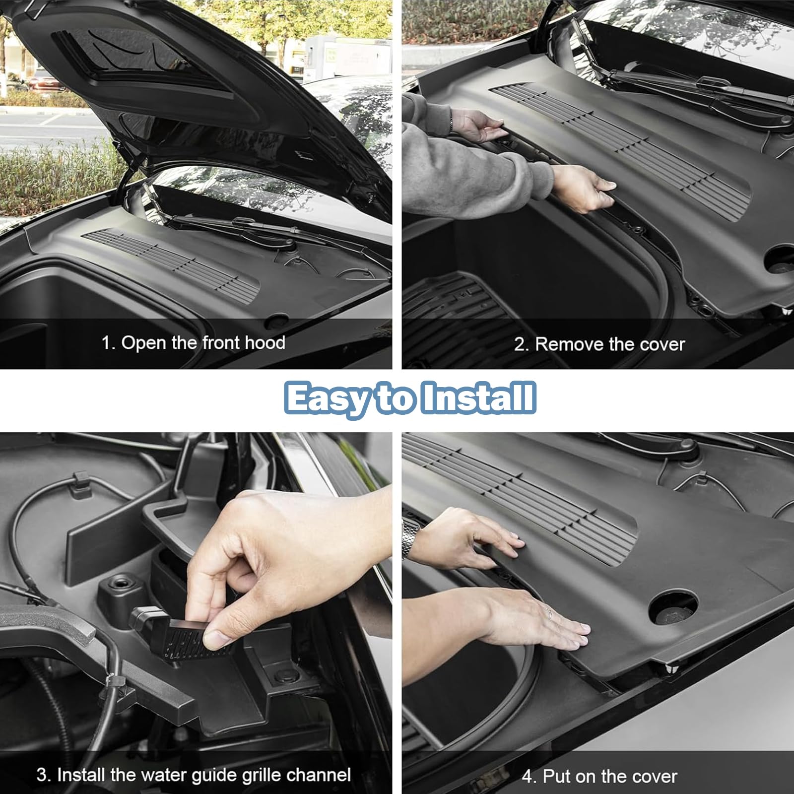 Snapklik.com : Tesla Model Y Hood Drainage Box, Model Y Trunk Water ...