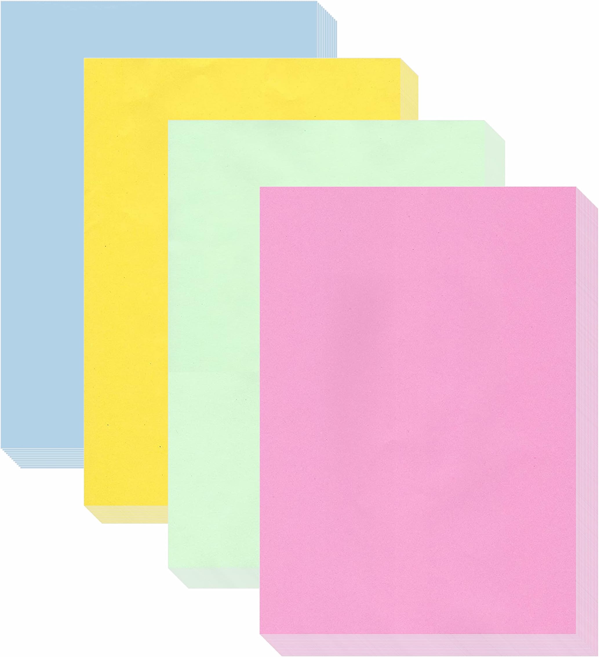 Escaper Rose, Mint, Lemon, Aqua Colour Paper A4 Size Bundle (240 Sheets ...