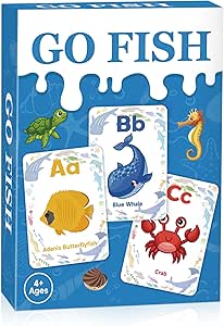 Amazon.com: Go Fish Card Games for Kids Toddlers,Educational Alphabet ...