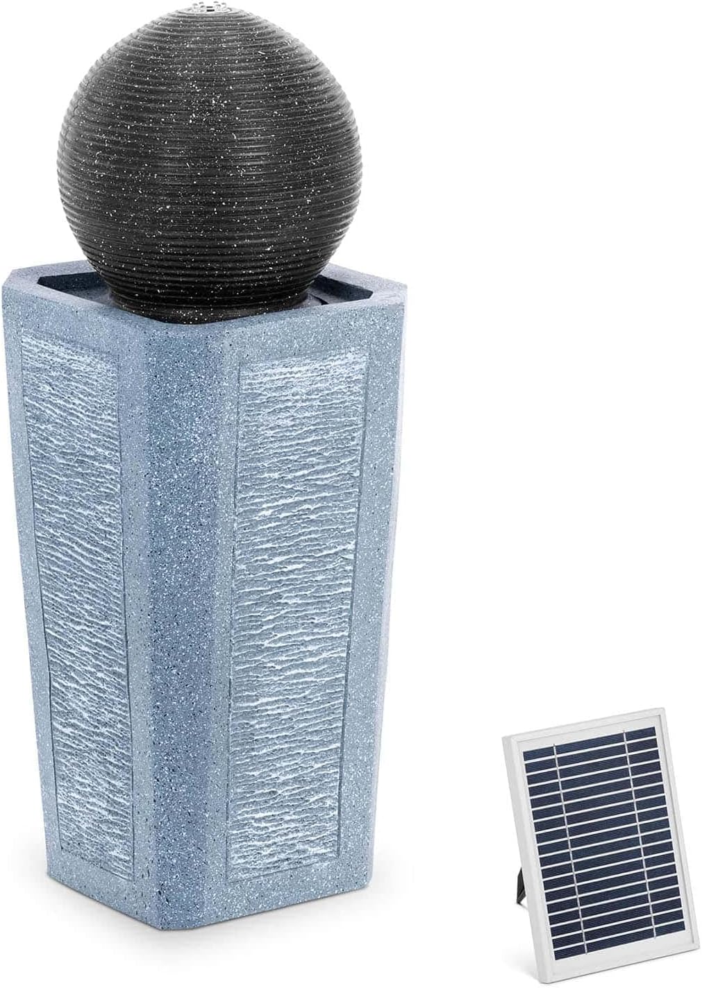 Gardenesque Globe Water Feature - LED Lights - Lightweight Fibreclay ...