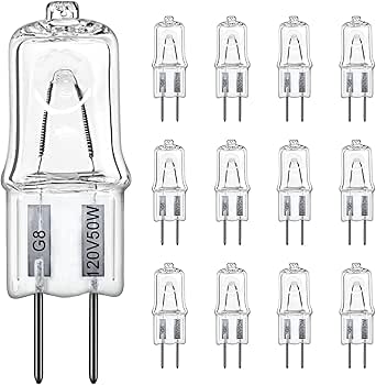 LedWekei G8 Halogen Bulbs,120v 50w Bulb Mini Spotlight Bulbs 2 Pin ...