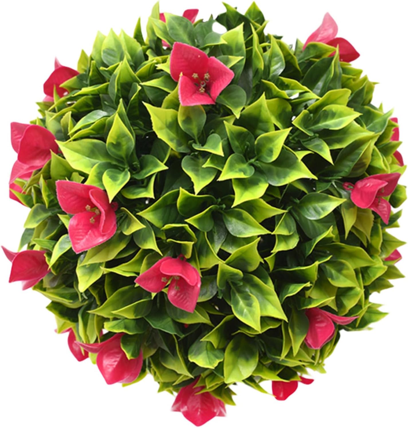 Amazon.com - 1PC Artificial Plant Topiary Ball with Flowers, Artificial ...