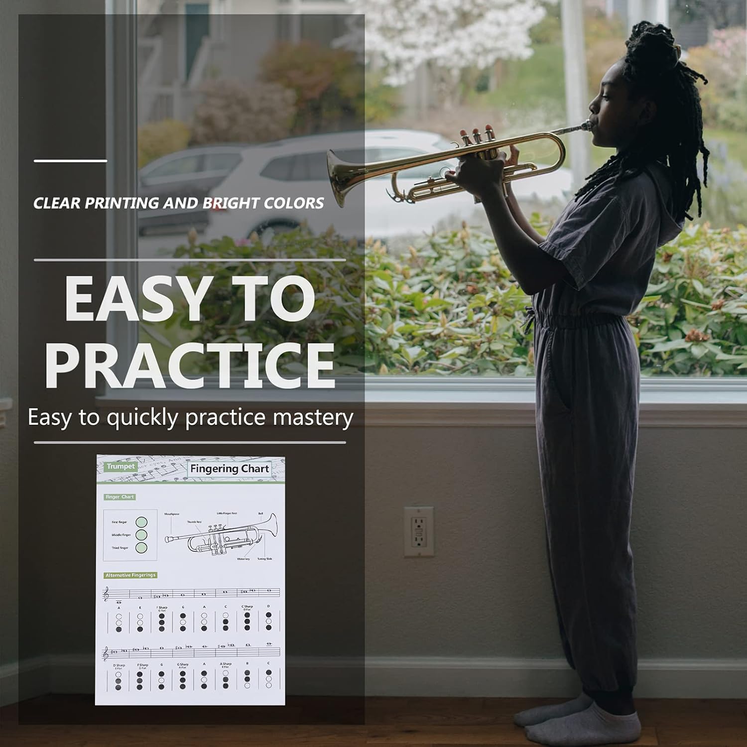 FOMIYES Trumpet Note Chart Trumpet Chart for Liberia | Ubuy