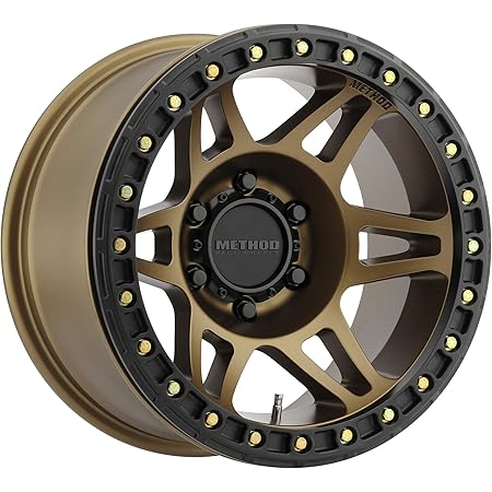 Amazon.com: Method Race Wheels 105 Beadlock Matte Black 17x8.5" 5x5.5 ...