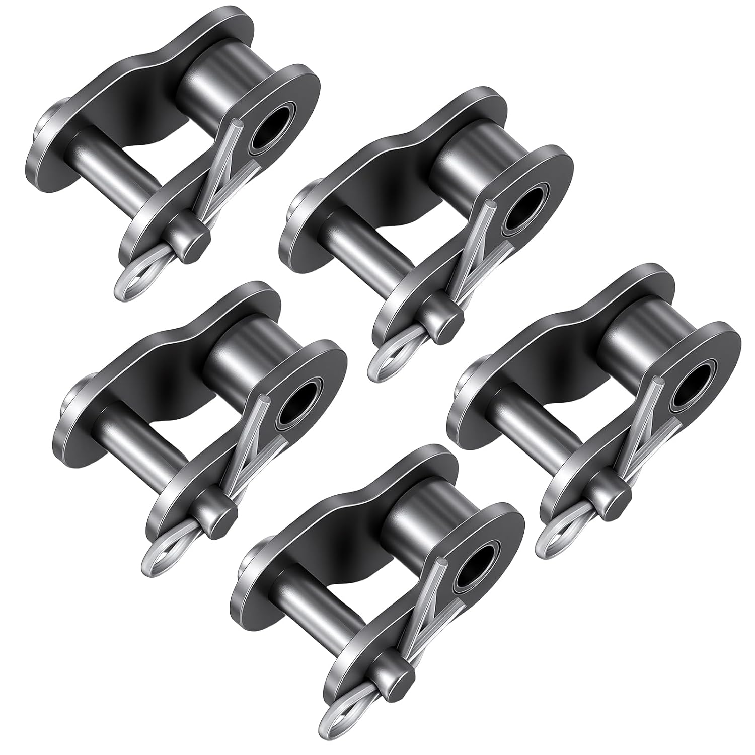 5 Pcs 420 Chain Roller, Manganese Steel 420 Chain Offset Link Half Link ...