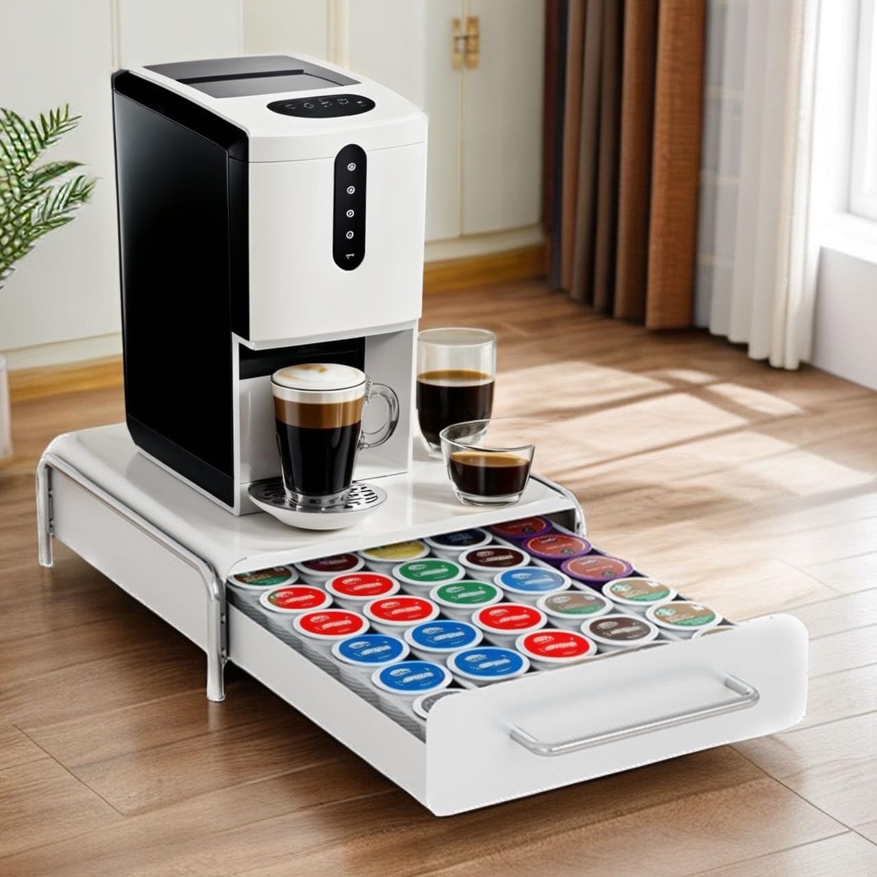 Amazon.com: Navaris Coffee Pod Holder Drawer - 50 Capsule Storage ...