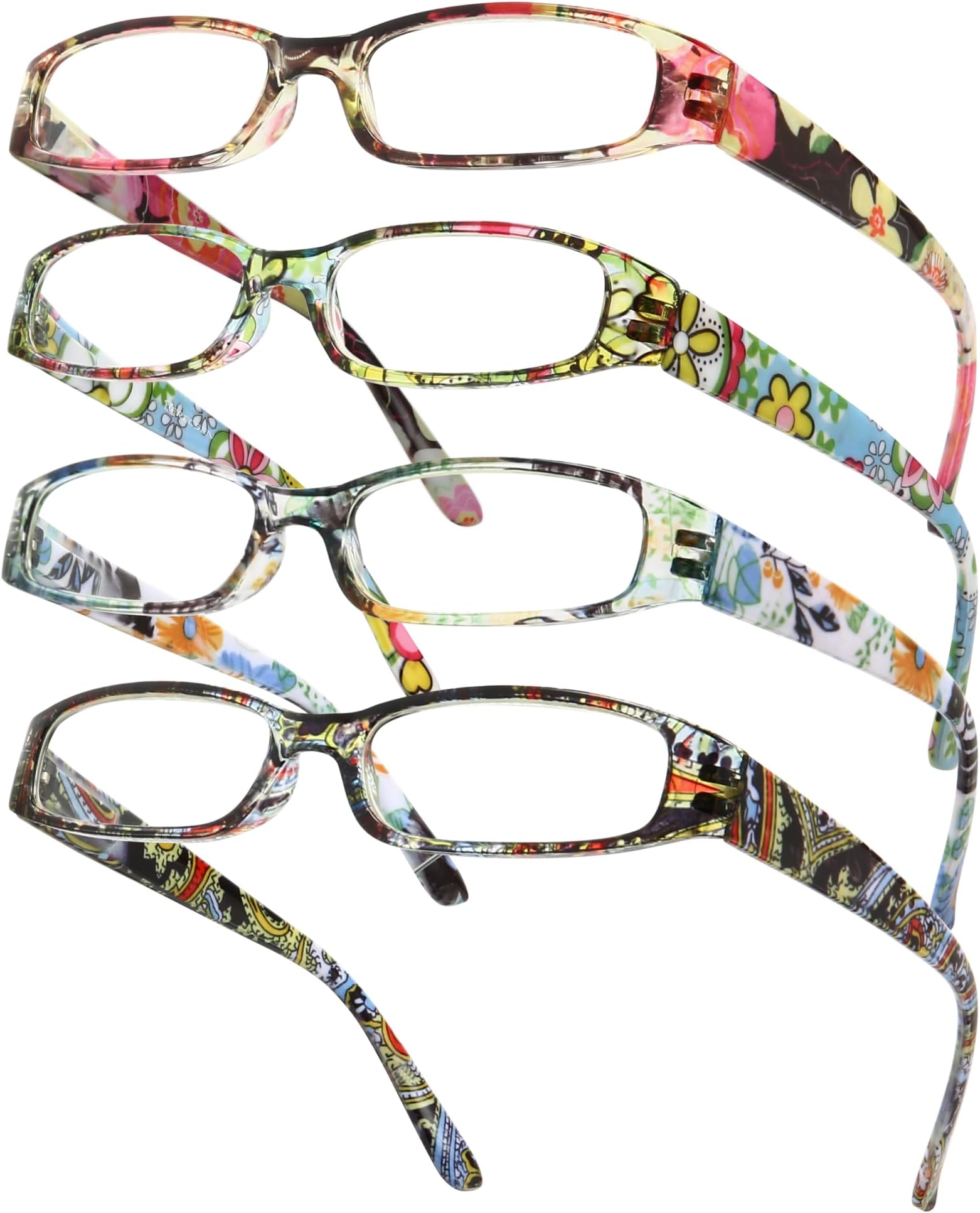 Amazon.com: Gaoye Reading Glasses for Women, 6 pack Fashion Readers for ...