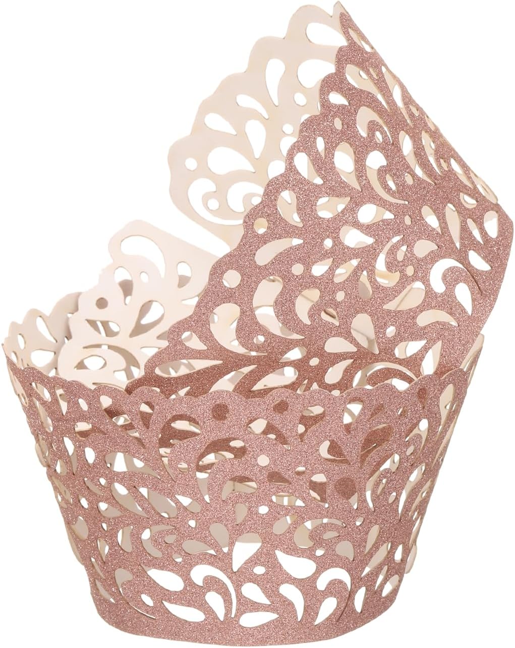 Amazon.com: uxcell 50 Pcs Cupcake Wrappers, Hollow Out Cupcake Liner ...