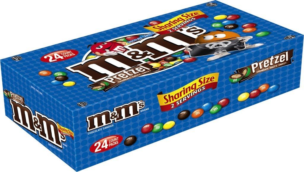 Amazon.com: M&M'S Pretzel Chocolate Candy Sharing Size 2.83-Ounce Pouch ...