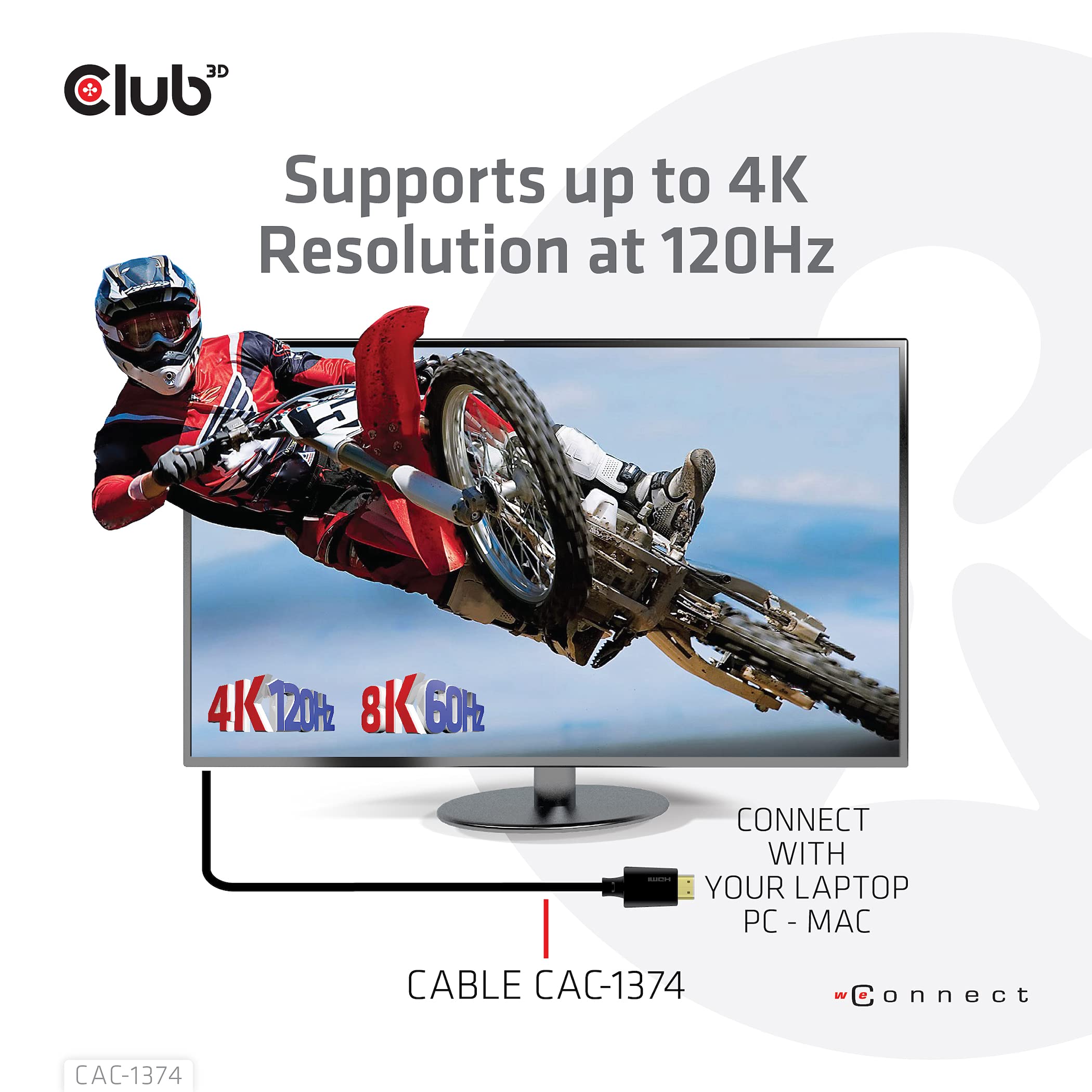 Club 3D HDMI 2.1 4K120Hz 48Gbps オス/オス 15m Active Optical Cable アクティブ 光 ...