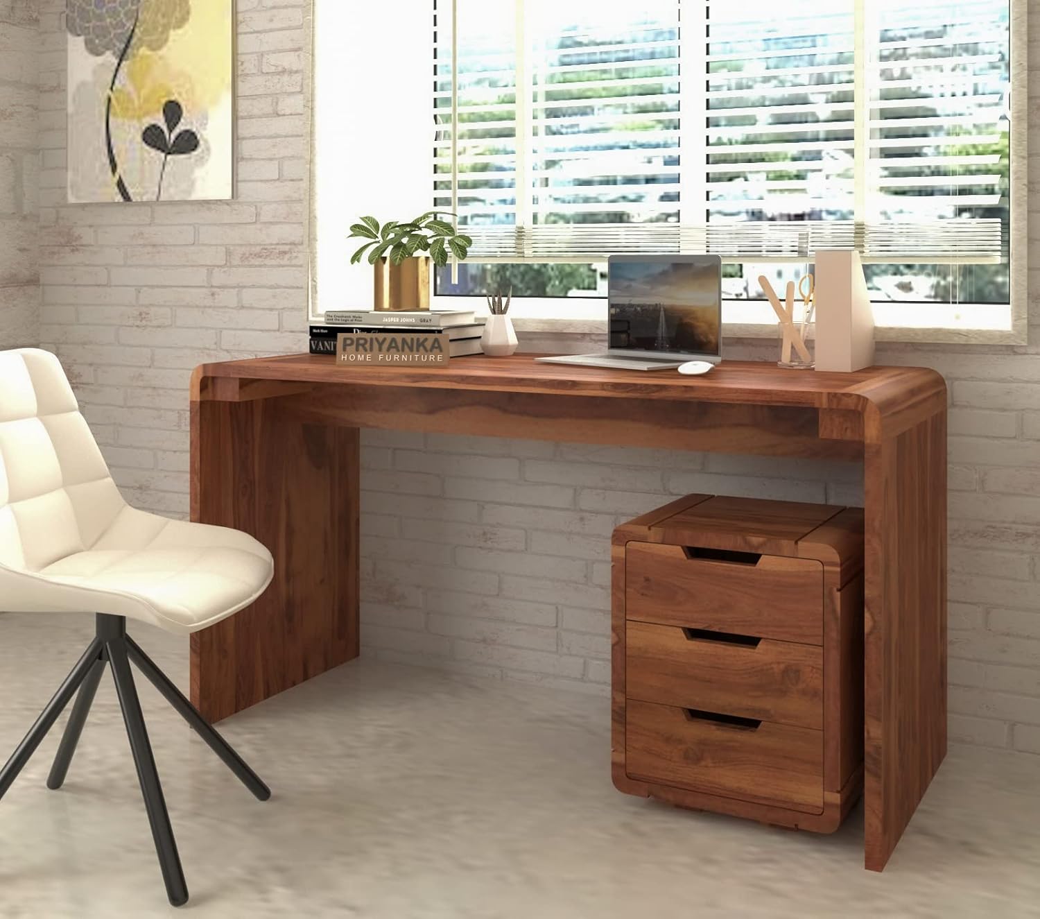 Solid Sheesham Wood Study Table Students | Writing Table Wooden Study ...