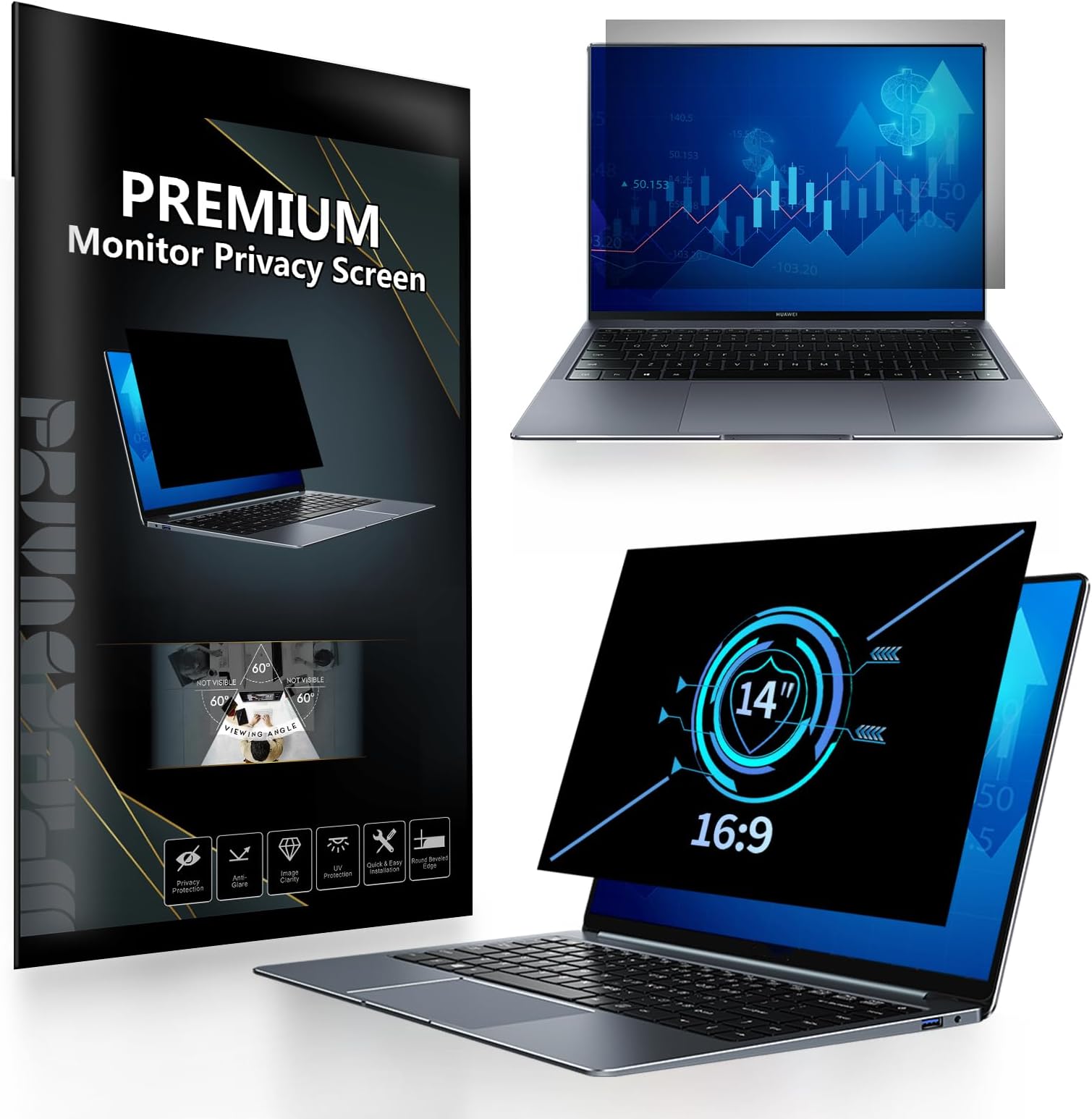 Amazon.com: 13.3 Inch Laptop Privacy Screen Compatible with Lenovo Hp ...