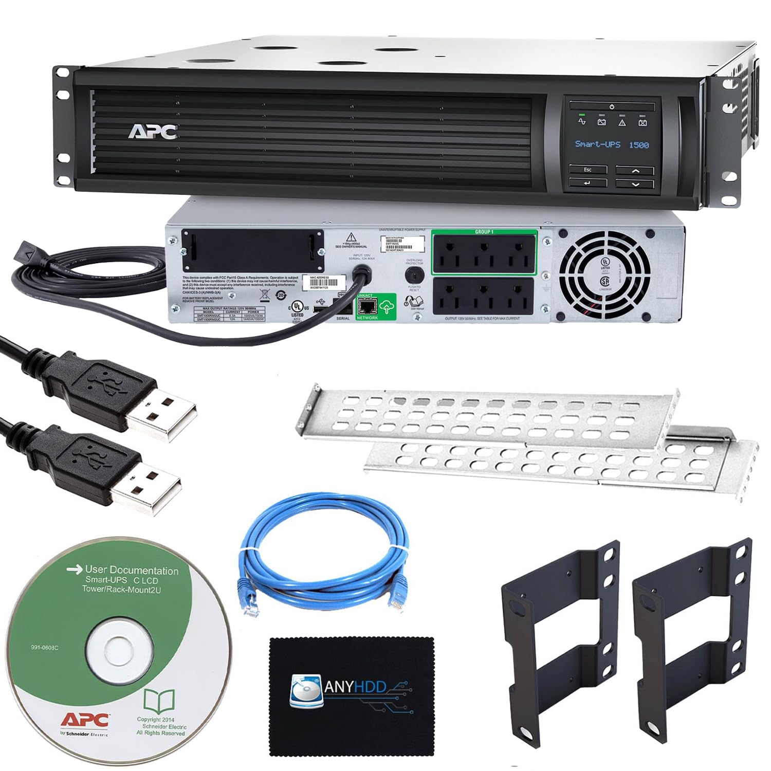 Amazon.com: APC 1500VA UPS with SmartConnect, SMT1500RM2UC UPS Battery ...