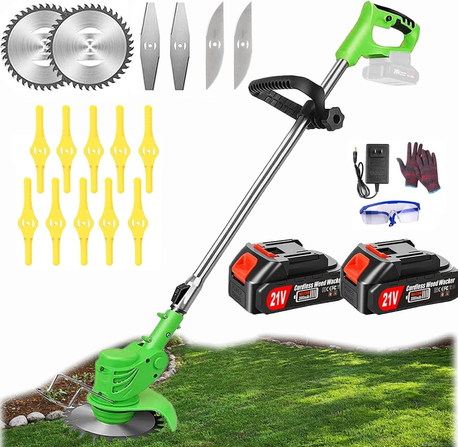 Amazon.com : Weed Wacker, Cordless Weed Wacker, Cordless Grass Trimmer ...
