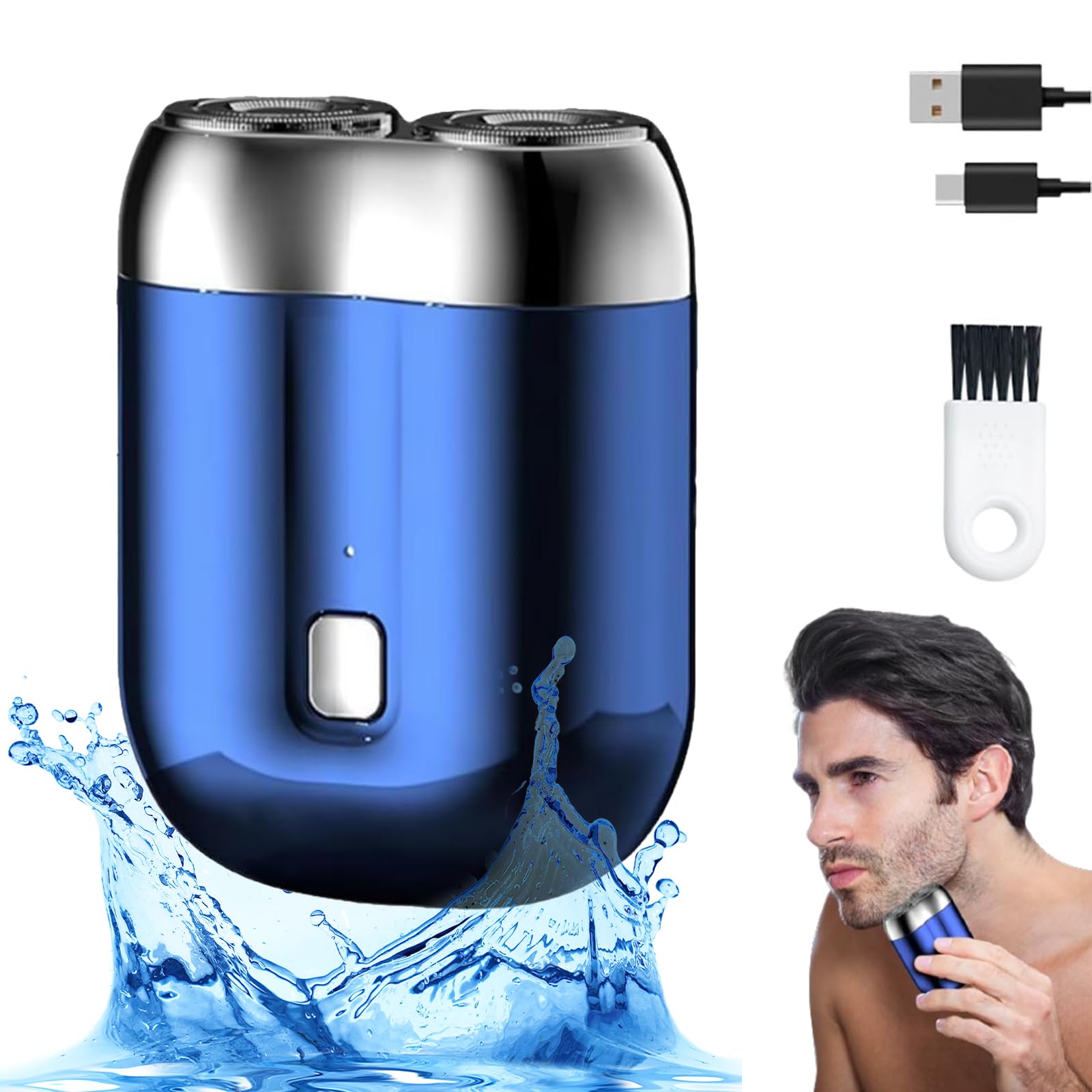 Amazon.com: New Model Mini Dual-Head Electric Shaver, Mini Portable ...
