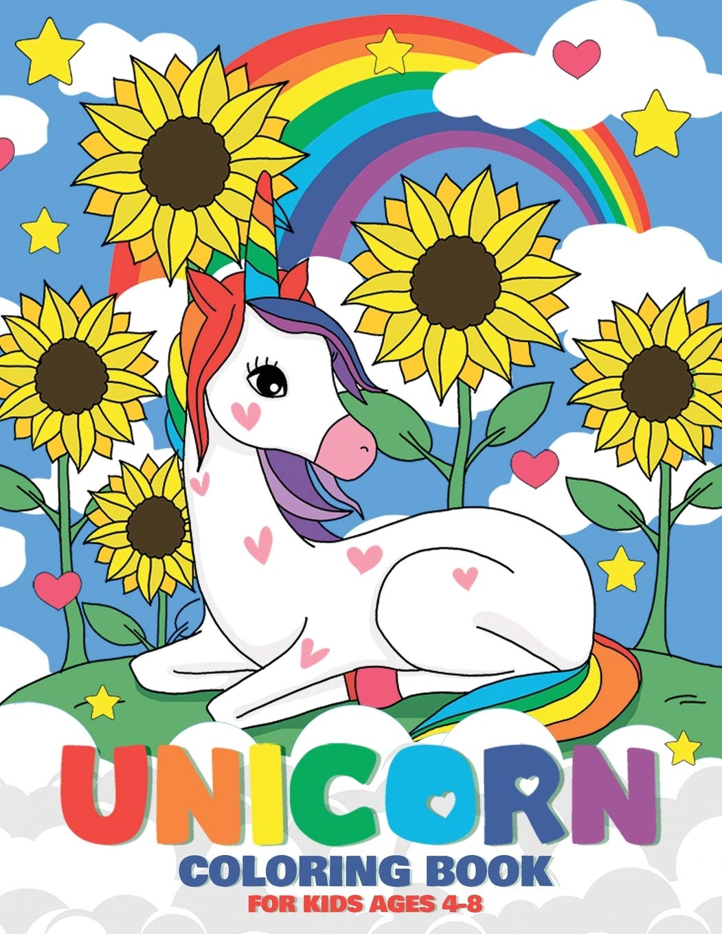 Unicorn Coloring Book: A Unicorn Coloring Activity Book For Kids Ages 4 ...