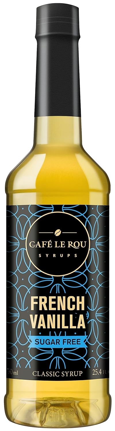 Amazon.com: "NEW" Café Le Rou Coffee Syrup Sugar Free French Vanilla ...