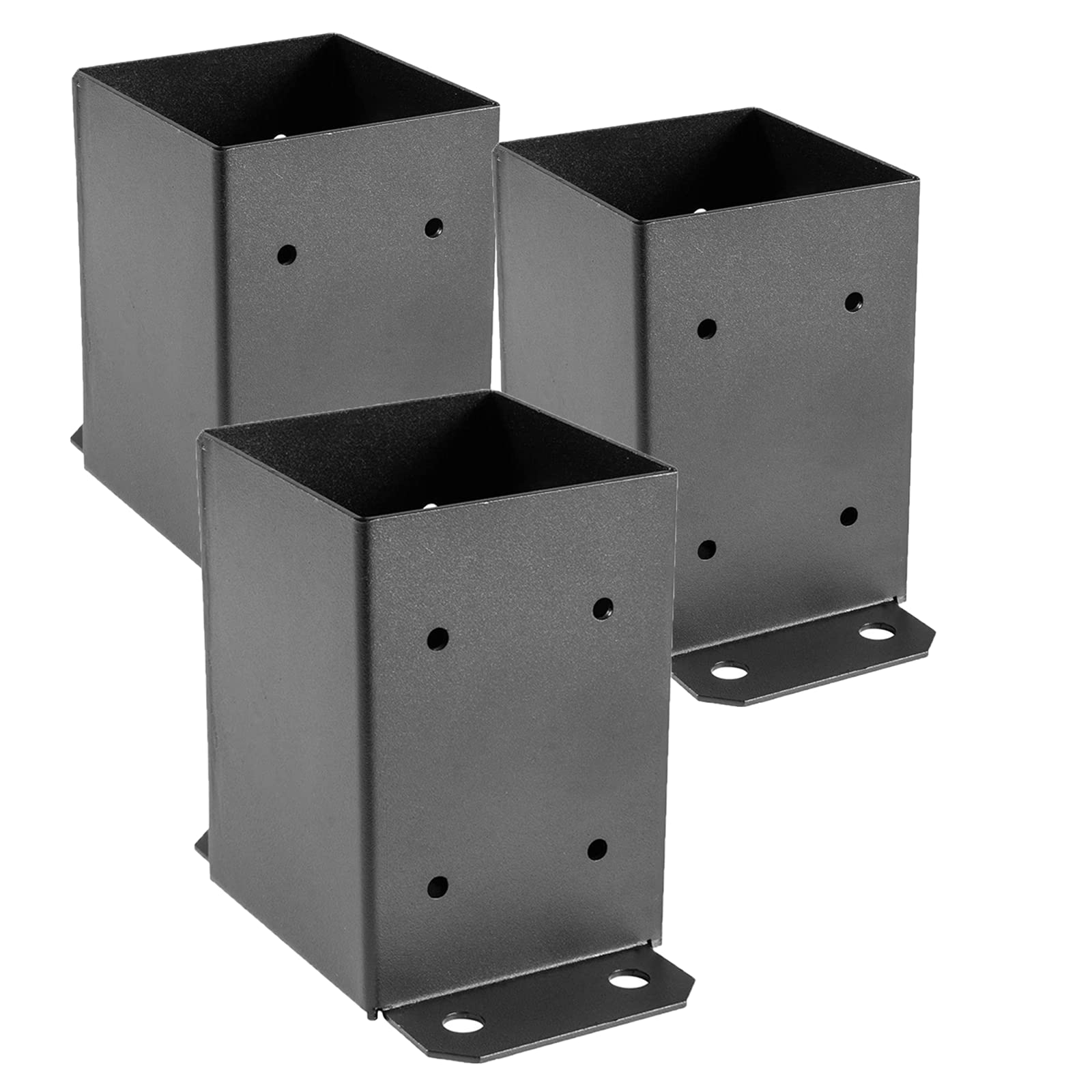 Buy 3 PCs Post Base, Deck Post Base 3.6 x 3.6 inch, Post Bracket 2.5 ...