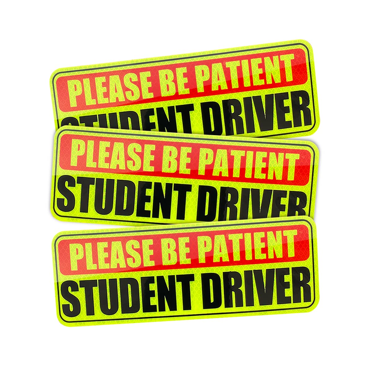 Snapklik.com : 3PCS Student Driver Magnet Stickers For Car, Reflective ...