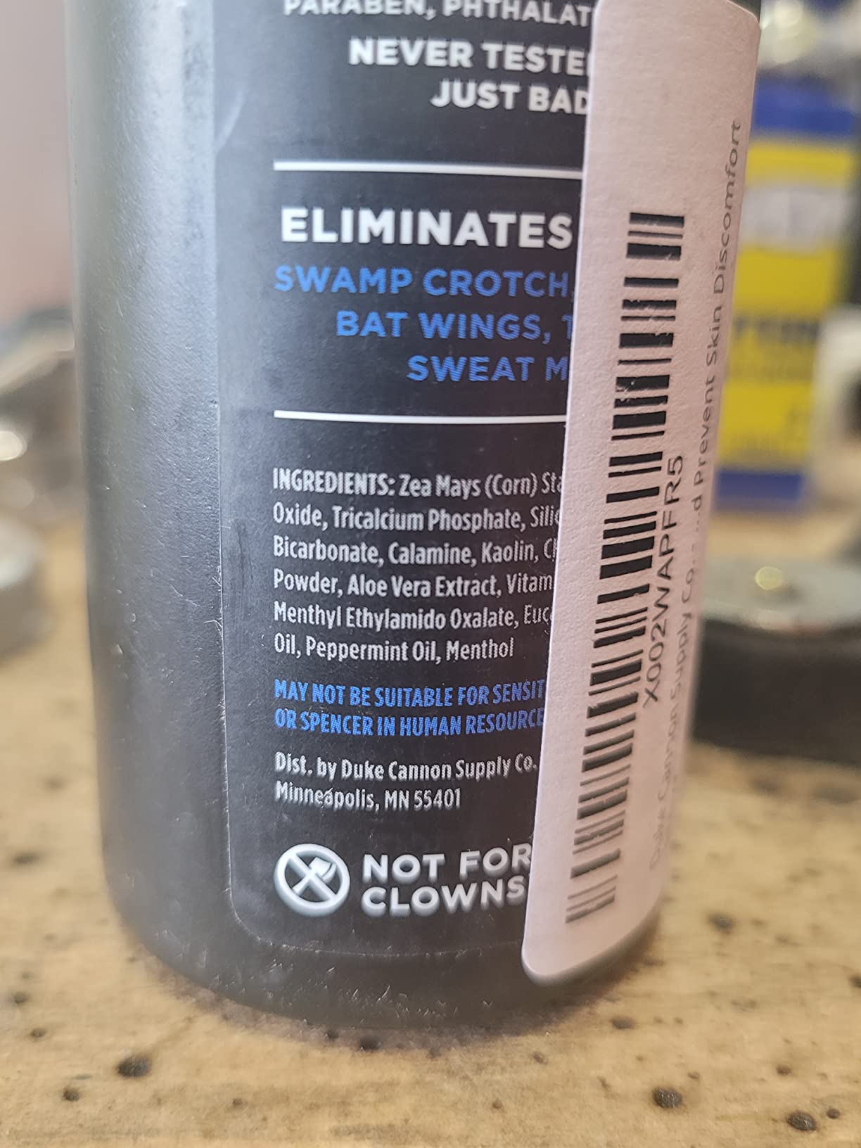 Amazon.com : Duke Cannon Dry Ice Body Powder 6 oz. 1 pk : Beauty ...