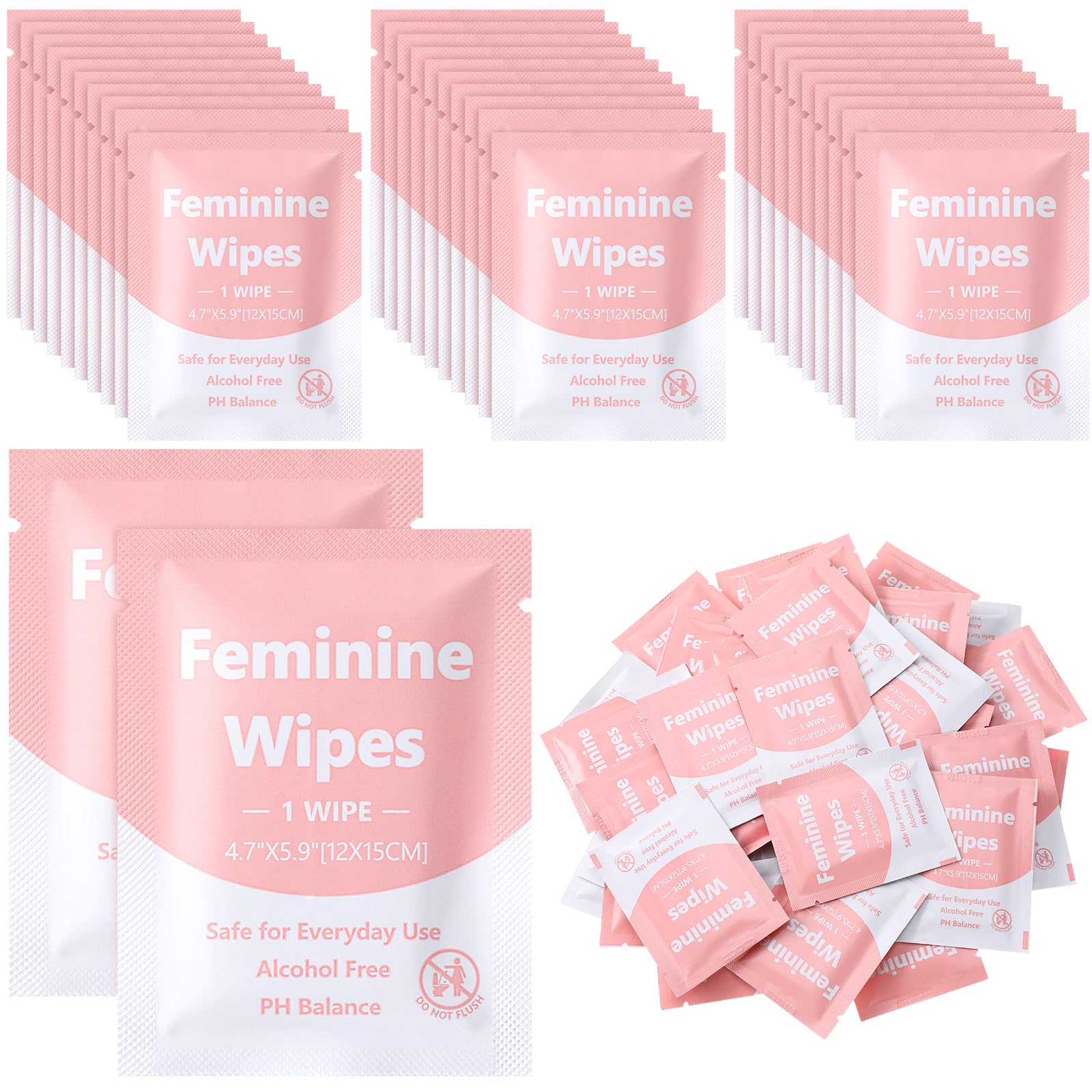 Amazon.com: Dansib 300 Pieces Feminine Wipes Individually Wrapped Women ...