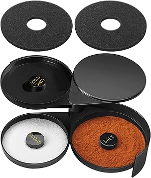 Amazon.com | Monkkino Margarita Salt Rimmer Set, 3-Tier Bar Glass ...