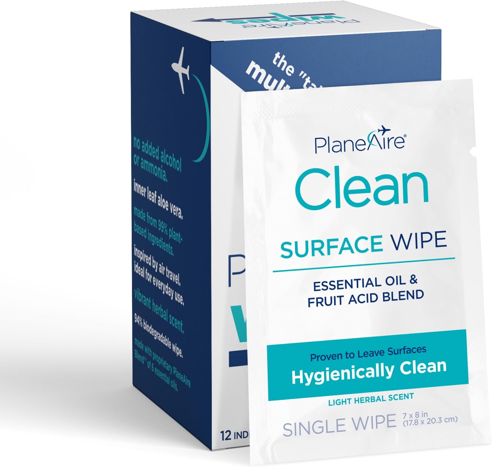 Amazon.com: PlaneAire Clean Wipes | Surface Cleaning Wipes | Individual ...