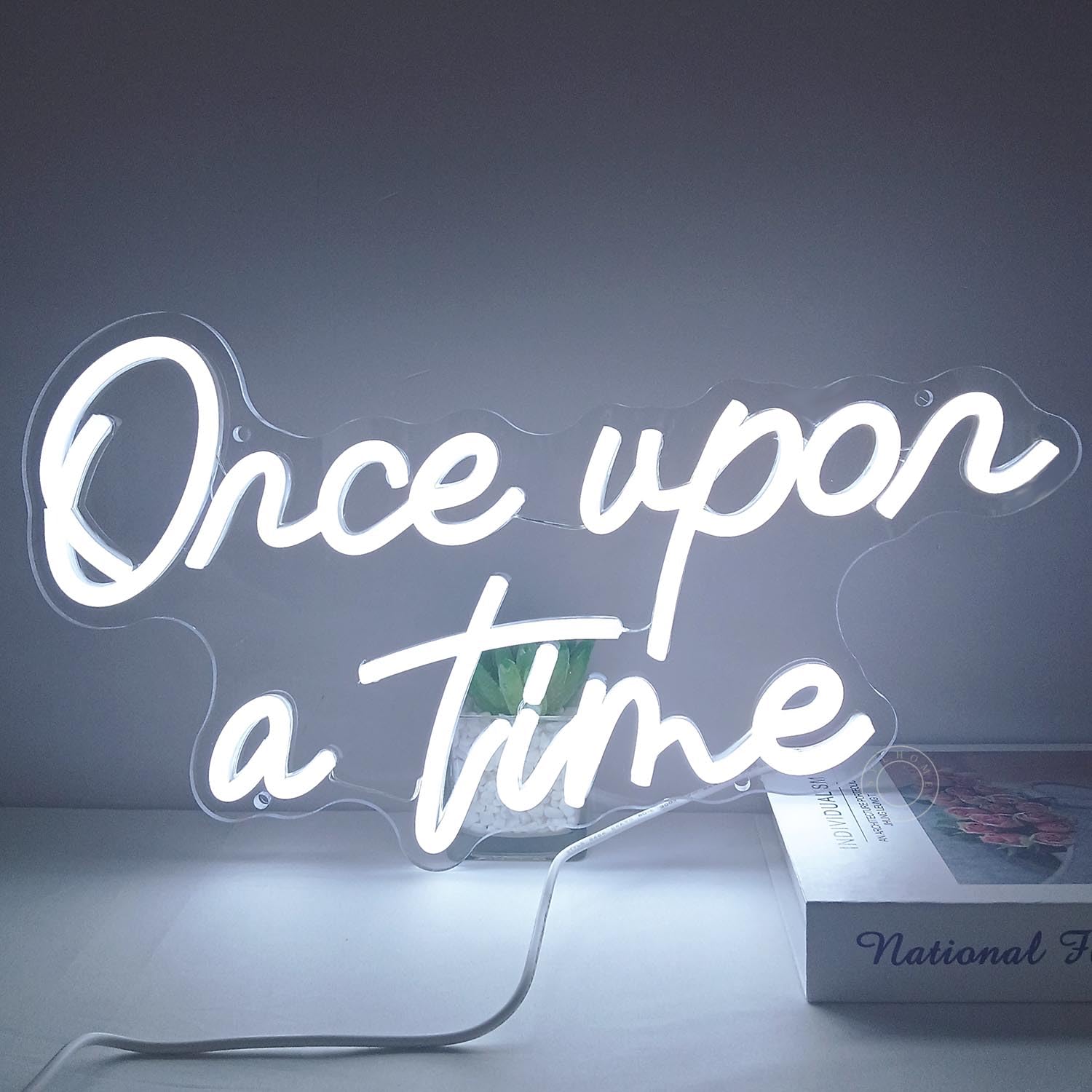 Amazon.com : SYLHOME Once Upon A Time LED Neon Light Sign Home Bedroom ...