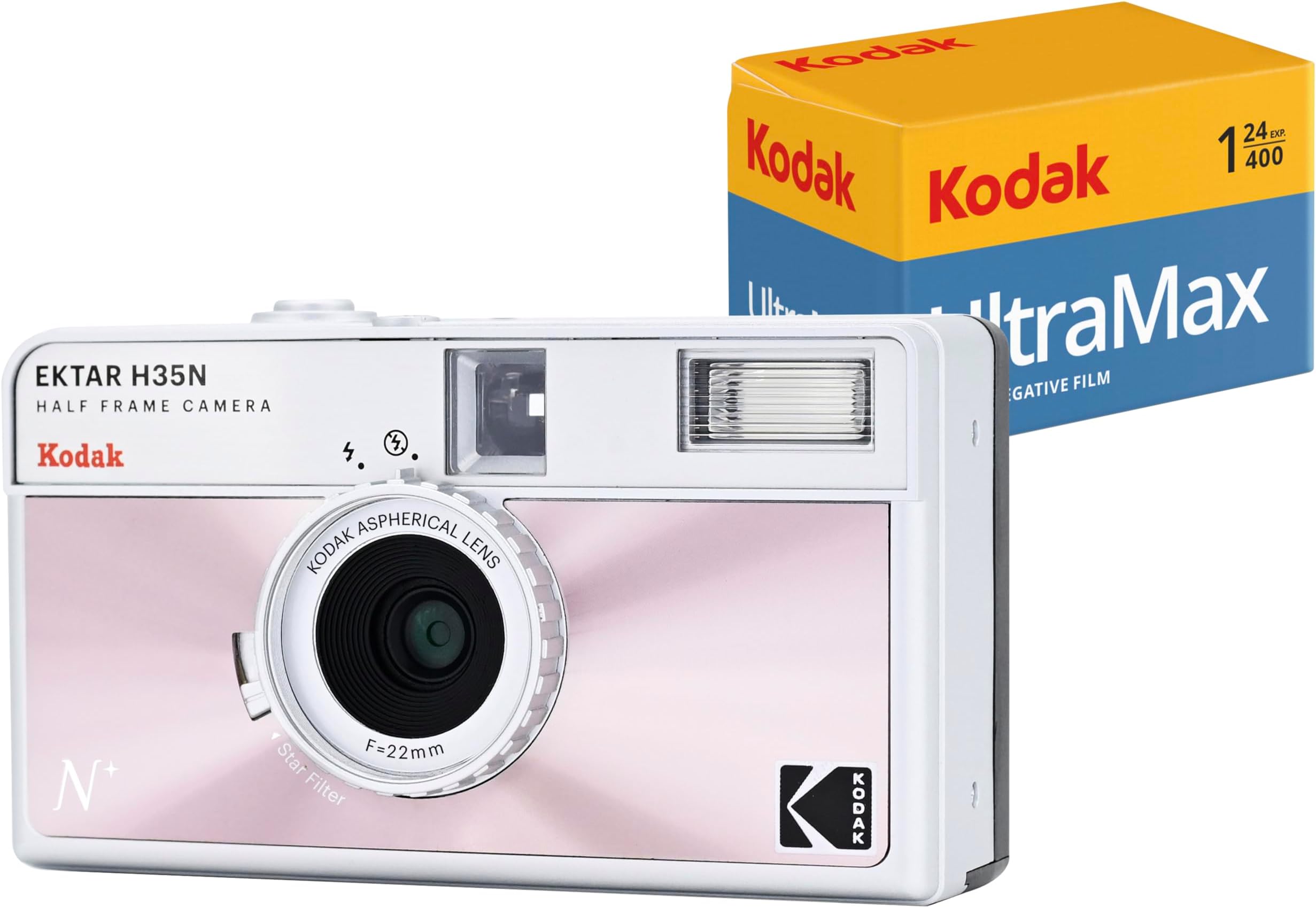 Amazon.com : KODAK EKTAR H35N Half Frame Film Camera Bundle with Kodak ...