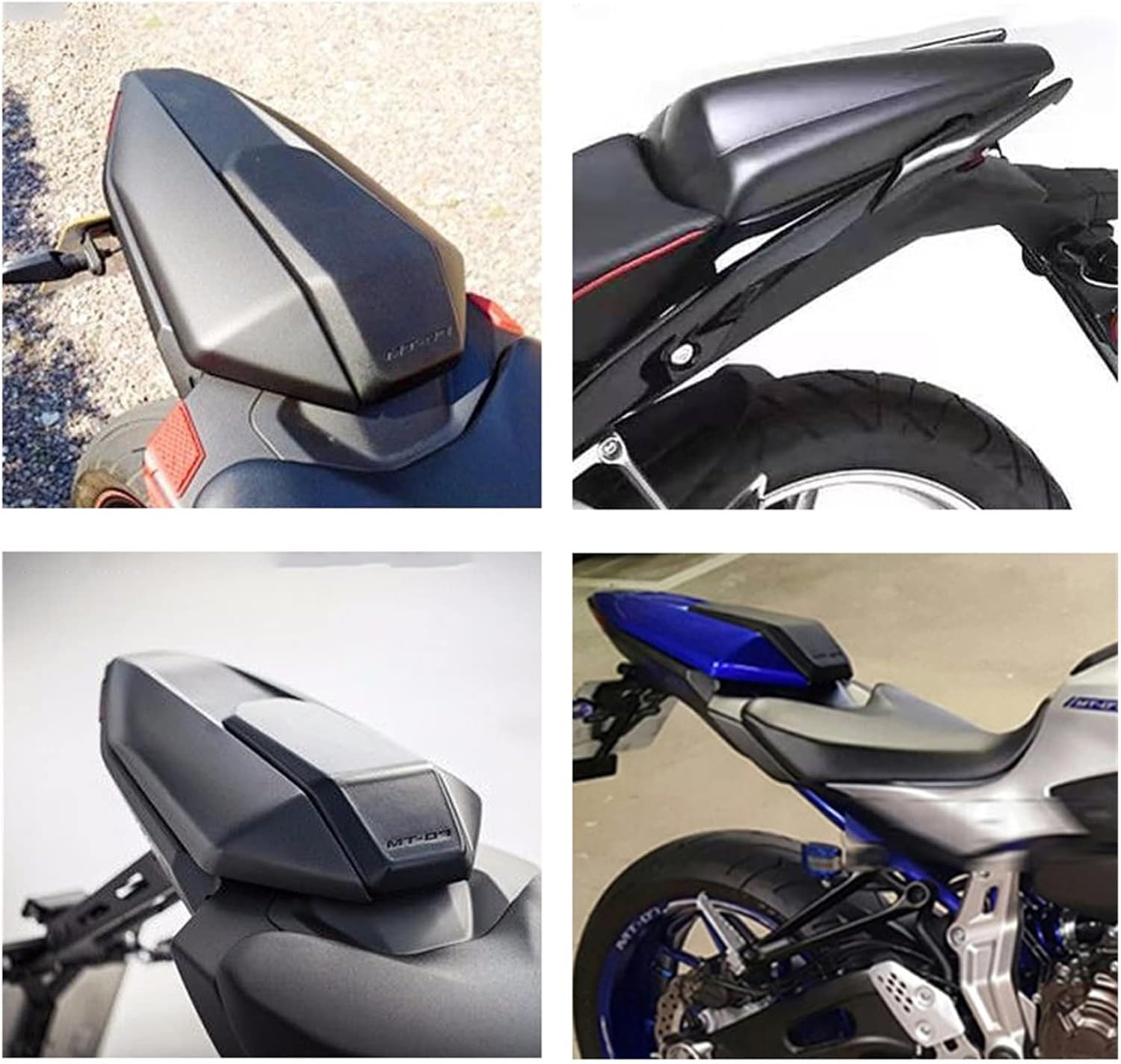 OWKAY Rear Seat Fairing Tail Cover Cowl Motorcycle Rear Seat Cover Cowl ...