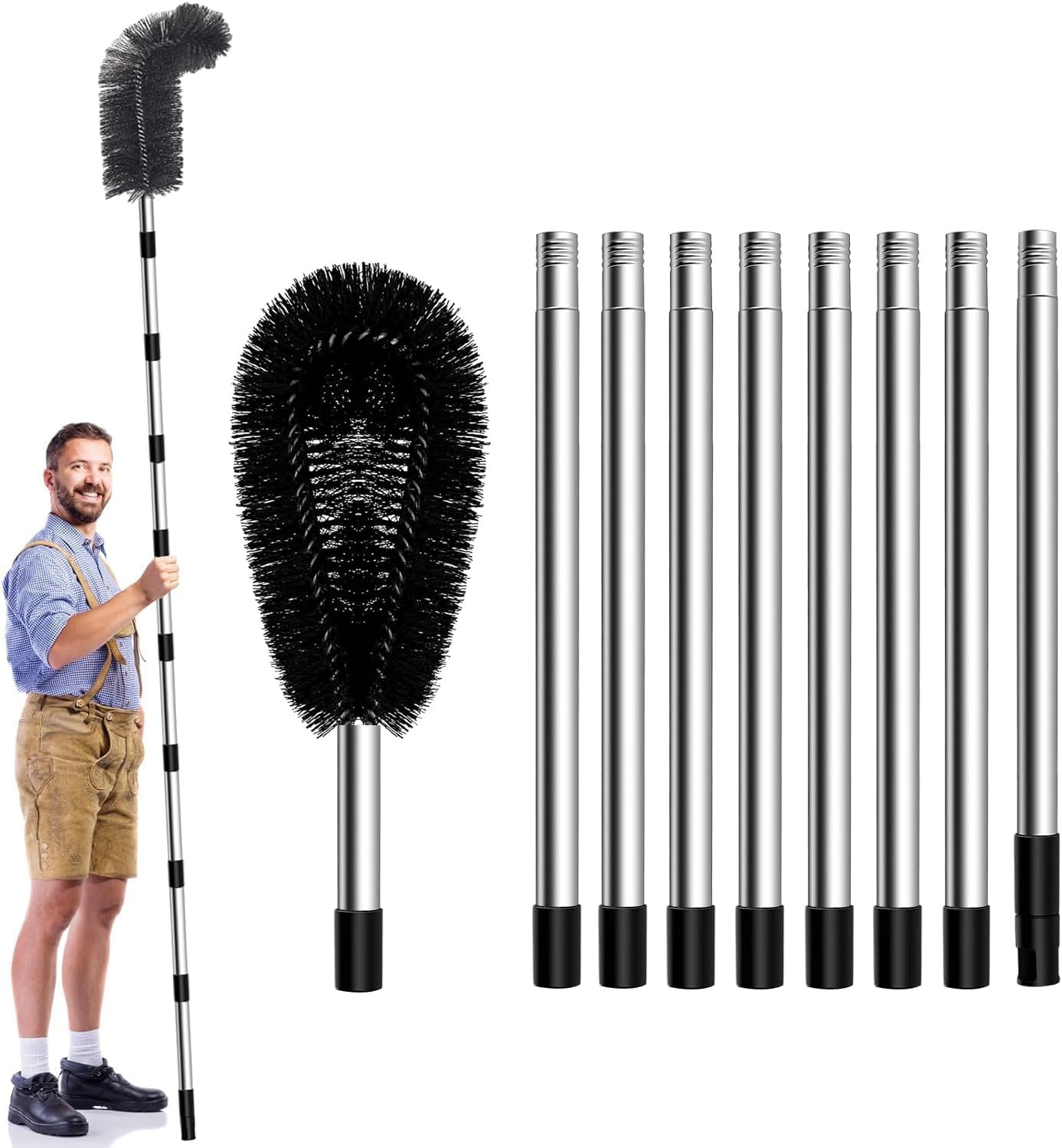 Gutter Cleaning Tool with extendable Pole - Scraper Cleaner Tool to ...