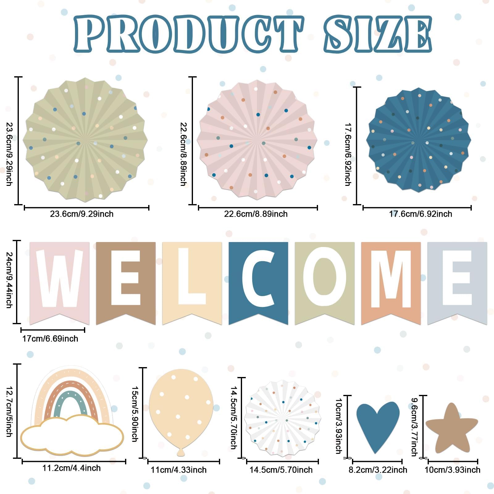 Snapklik.com : 67 Pieces Simply Boho Welcome Classroom Bulletin Board ...