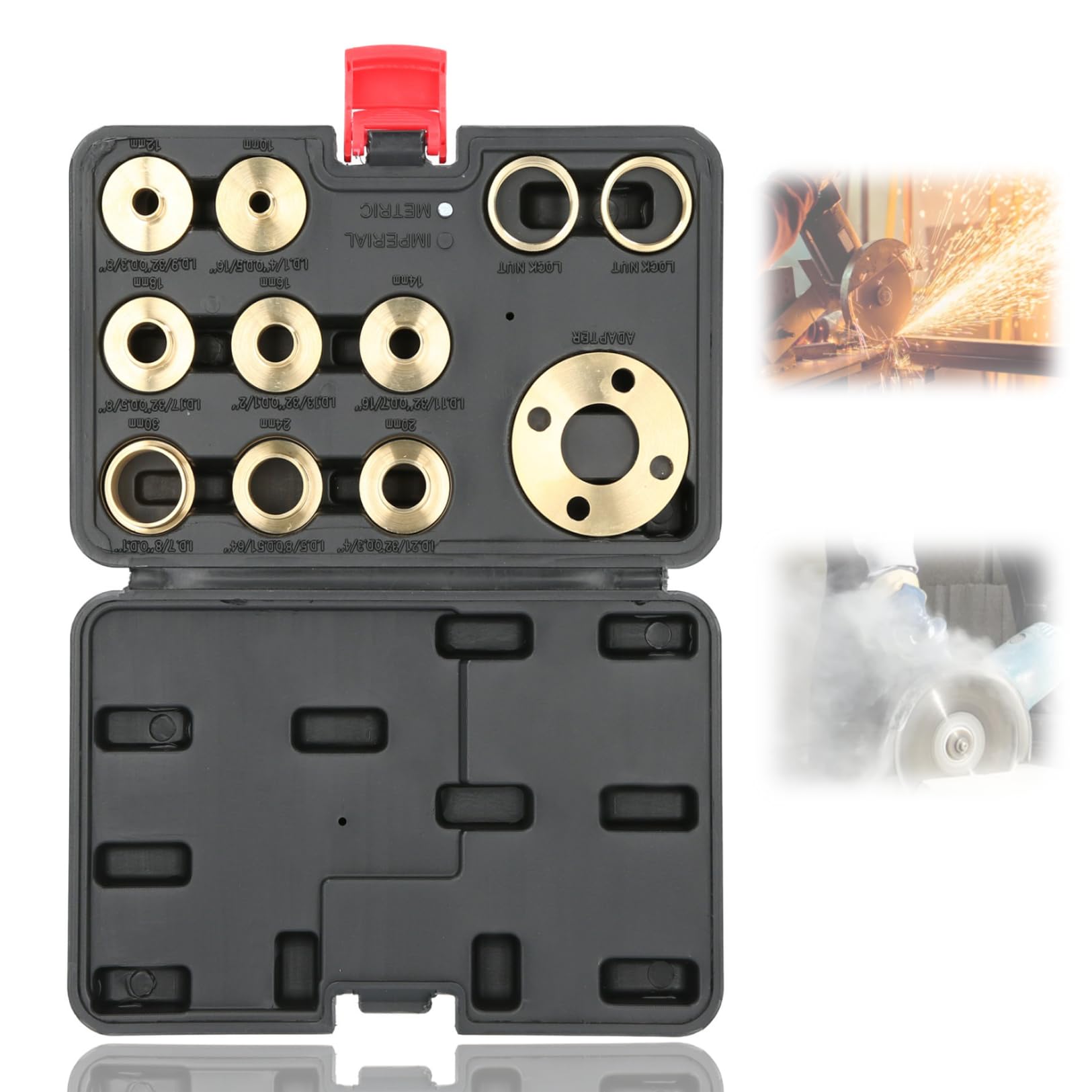 Brass Router Bushing Set, 11Pcs Router Template Guide Set Brass ...