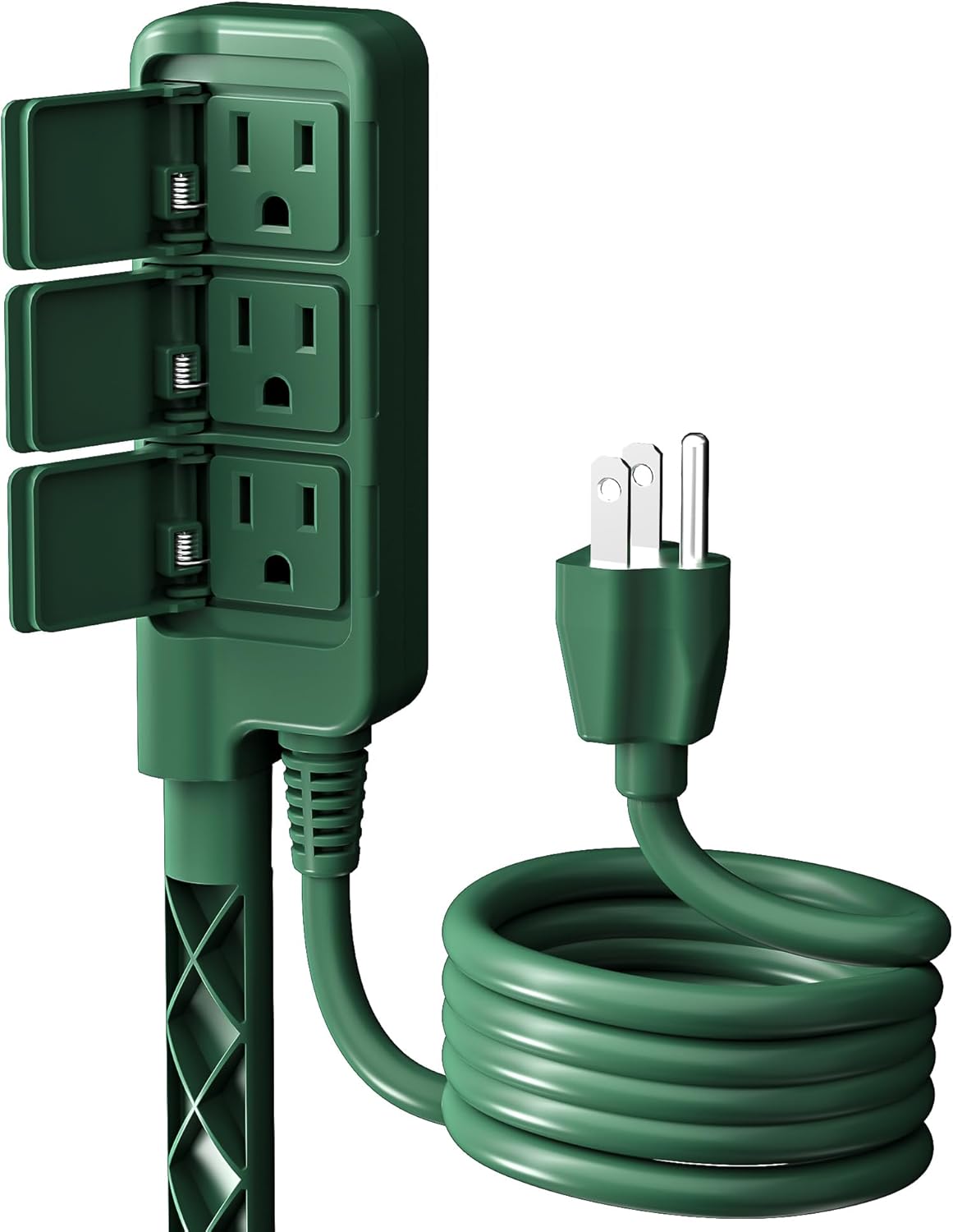 HBN Outdoor Power Stake Waterproof with 6FT Long Extension Cord, 3 ...