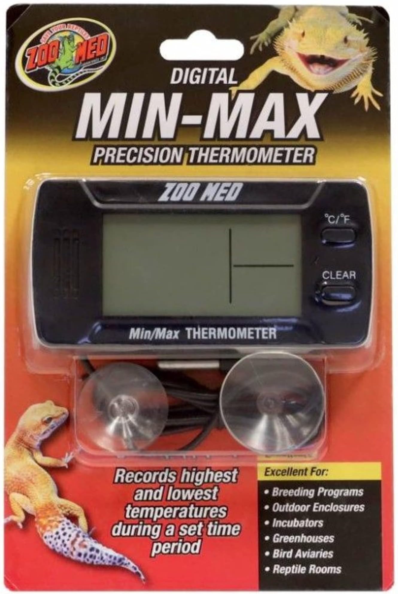 Amazon.com : Penn-Plax Reptile High Range Digital Thermometer ...