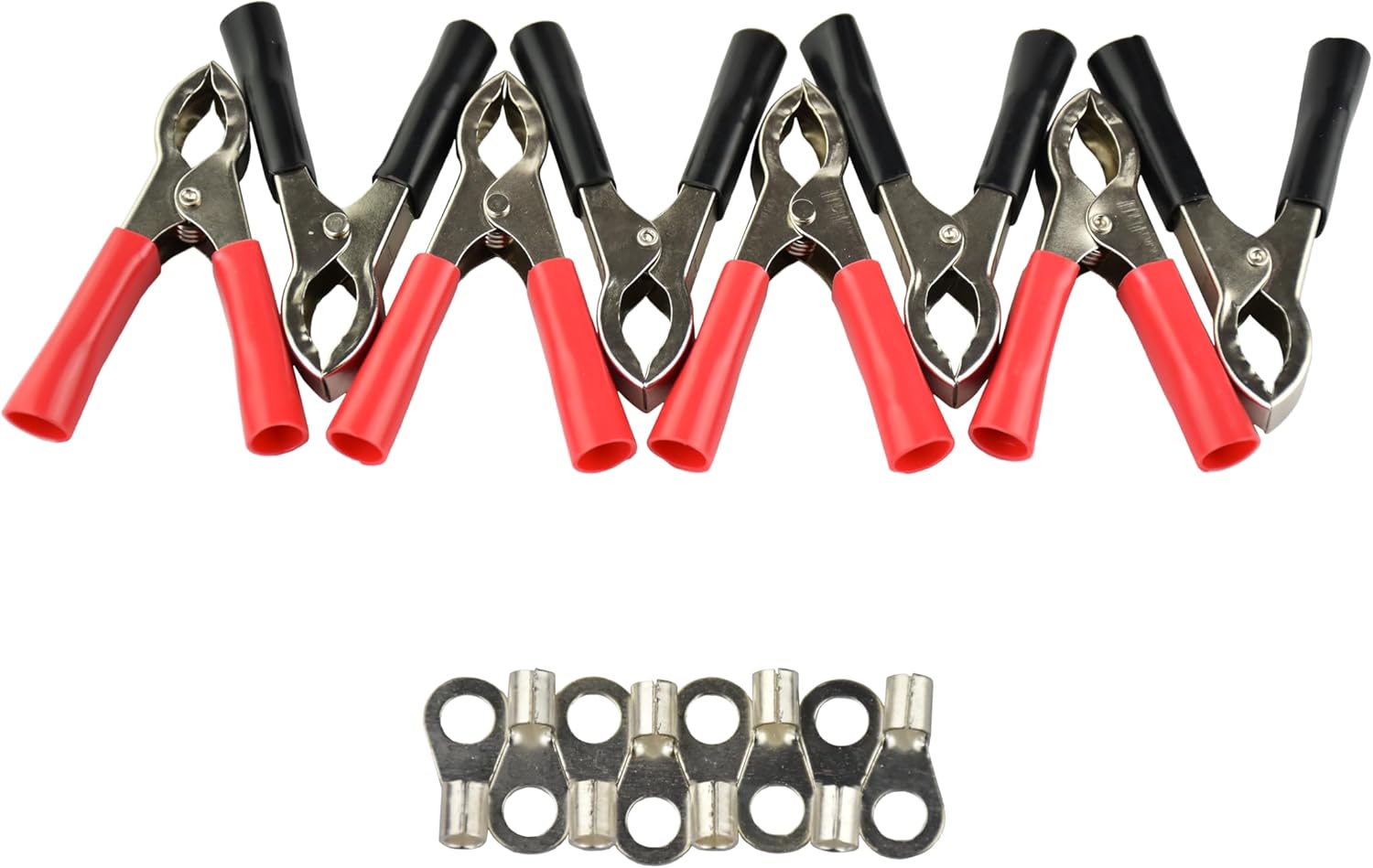 Heavy Duty alligator clamps 4 pairs (8 pcs) with 8pcs installing ...