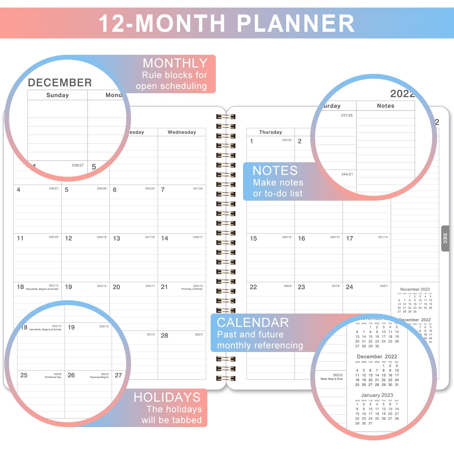 Buy 2022-2023 Appointment Book - Daily Planner 2022-2023, 8'' x 10 ...