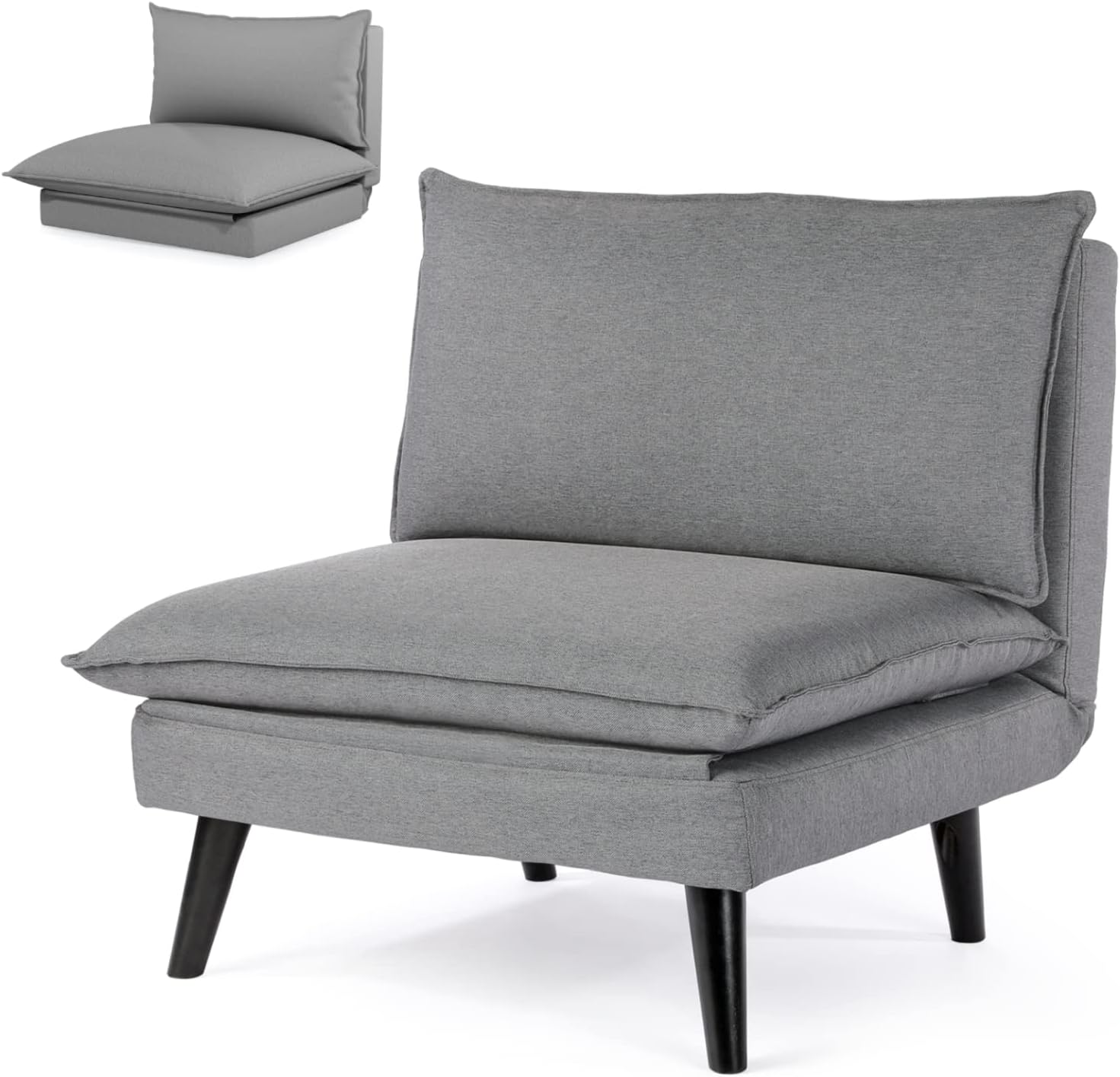 Vesgantti Fauteuil Chauffeuse 1 Place, Canapé Lit Convertible Une ...