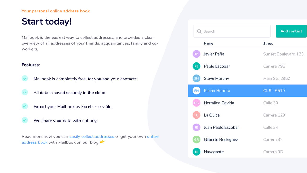 Mailbook - Address book - App on the Amazon Appstore