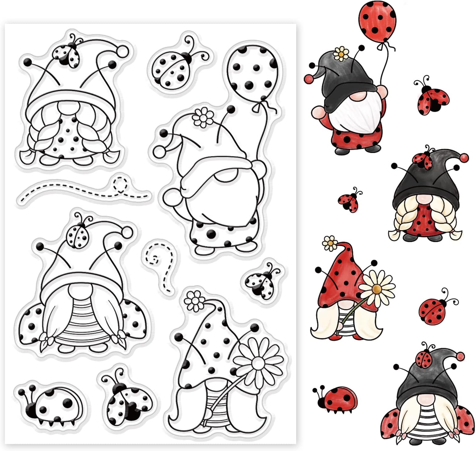 Amazon.com: NZJ Merry Christmas Holly Night Clear Stamp Background ...